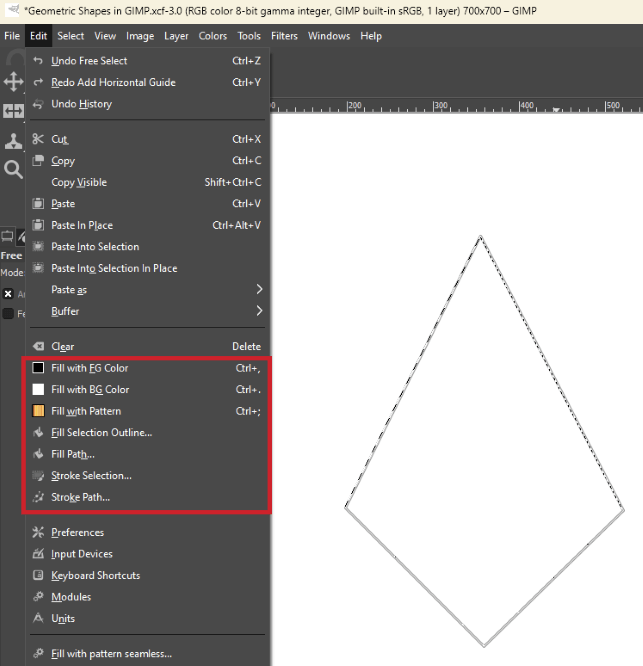 3 Ways To Make Geometric Shapes In GIMP With Steps 