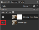 How to Make Glowing Eyes in GIMP (3 Steps + Example)