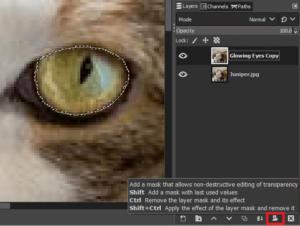 How to Make Glowing Eyes in GIMP (3 Steps + Example)
