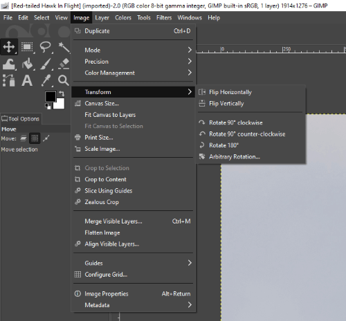 How To Rotate An Image In GIMP DinhThienBao