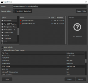 How to Save GIMP File as JPEG (3 Easy Steps)